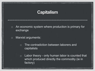 Feminism and Capitalism | PPTX | Commodities | Economy