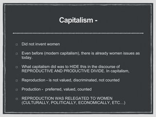Feminism and Capitalism | PPTX