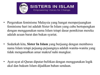 Konsep FEMINISME dalam fahaman LIBERAL !! | PPTX