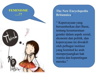 Konsep FEMINISME dalam fahaman LIBERAL !! | PPTX