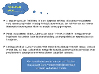 Konsep FEMINISME dalam fahaman LIBERAL !! | PPTX