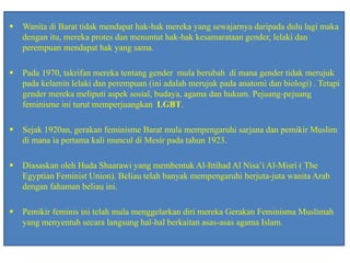 Konsep FEMINISME dalam fahaman LIBERAL !! | PPTX