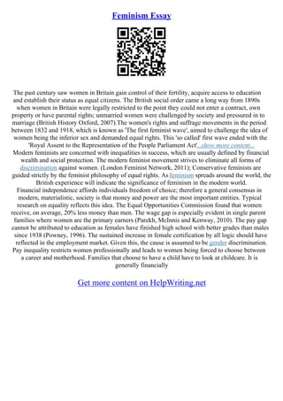 Feminism Essay | PDF