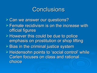Feminism gender & crime | PPT