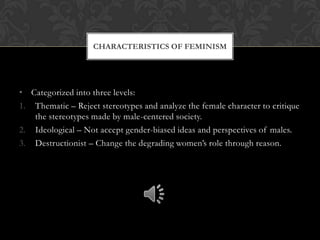 Feminism (Gender studies) | PPTX
