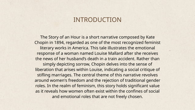 Feminism in The Story Of An Hour by Kate Chopin (1894).pptx.pptx