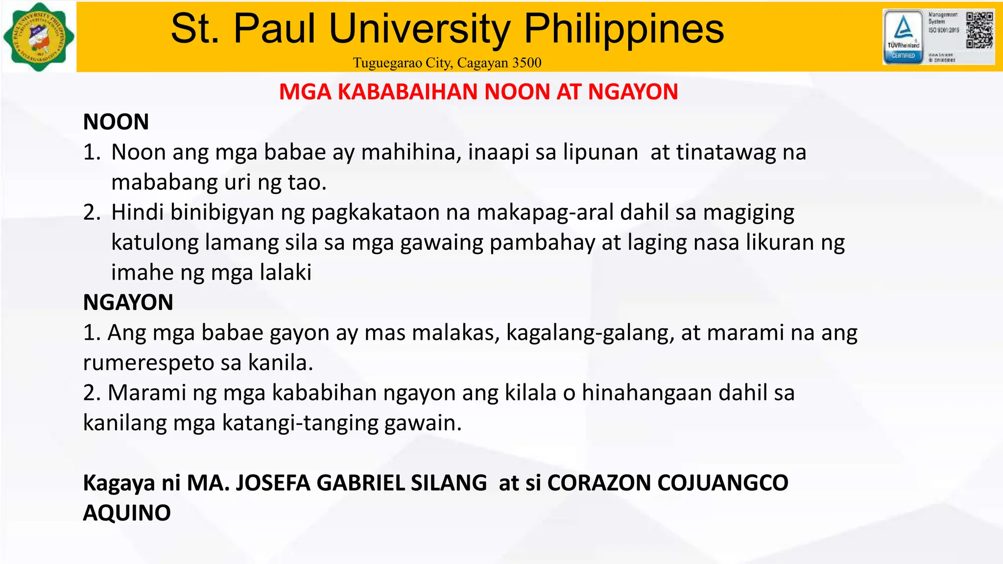 FEMINISMO-MAKIN-AT-GABIN.pptxjhjjkl;pio9uy7t5r5eeg | PPTX