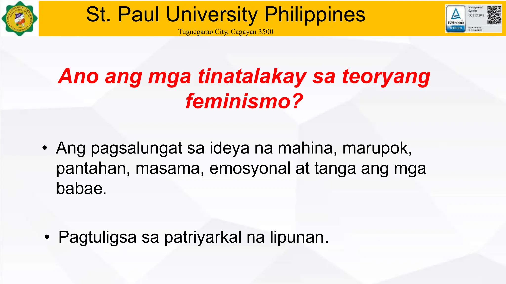 FEMINISMO-MAKIN-AT-GABIN.pptxjhjjkl;pio9uy7t5r5eeg | PPTX