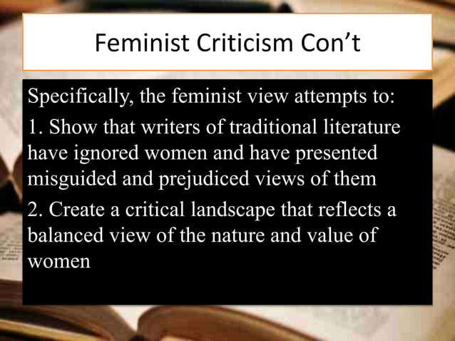 Feminism (Feminist Critical Approach) | PPTX | Debated Sensitive Social ...