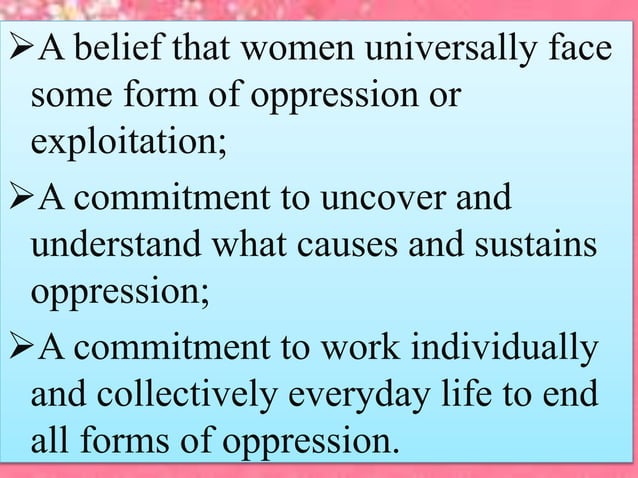 Feminism (Feminist Critical Approach) | PPTX | Debated Sensitive Social ...