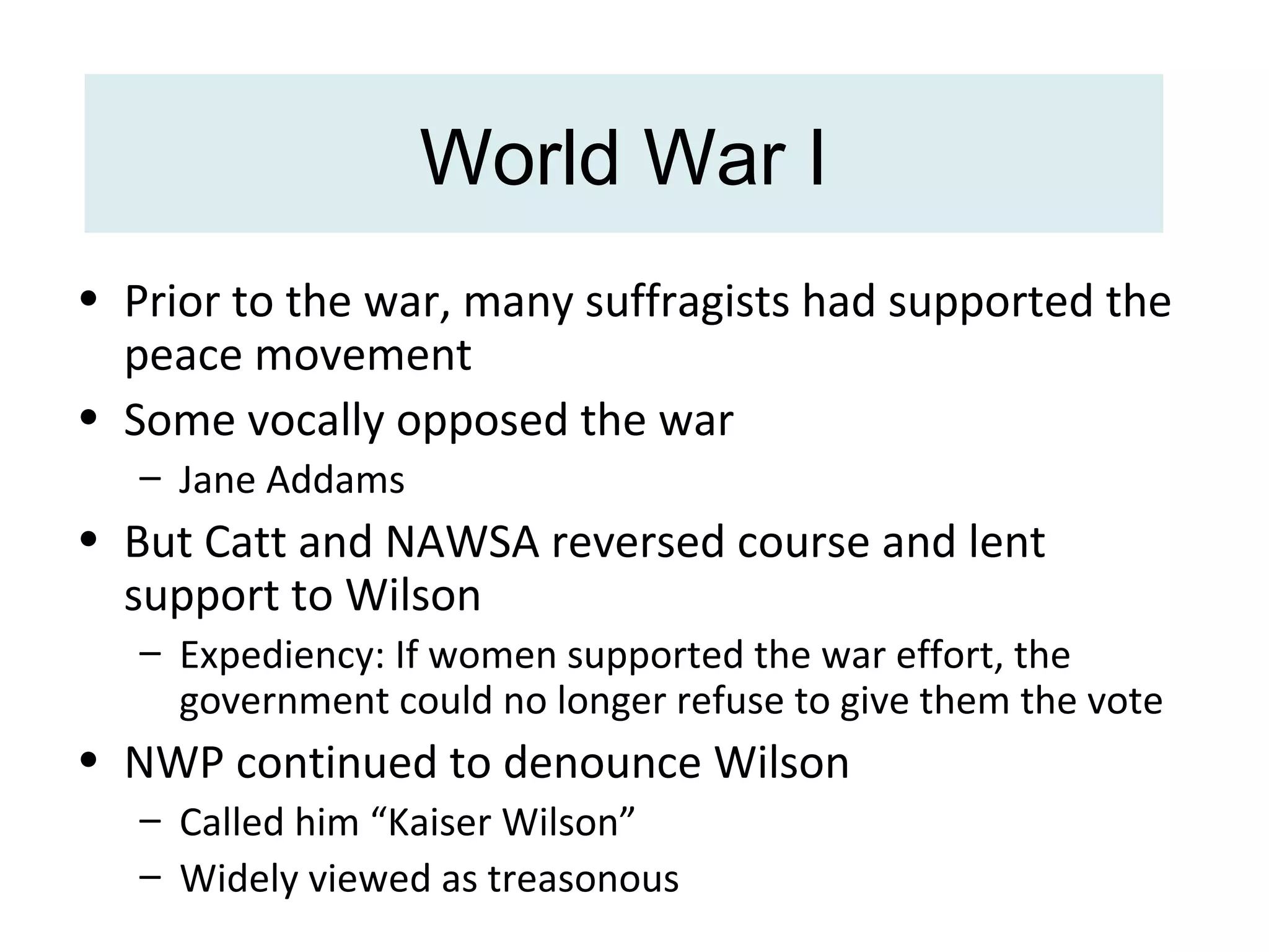 Feminism suffrage | PPT