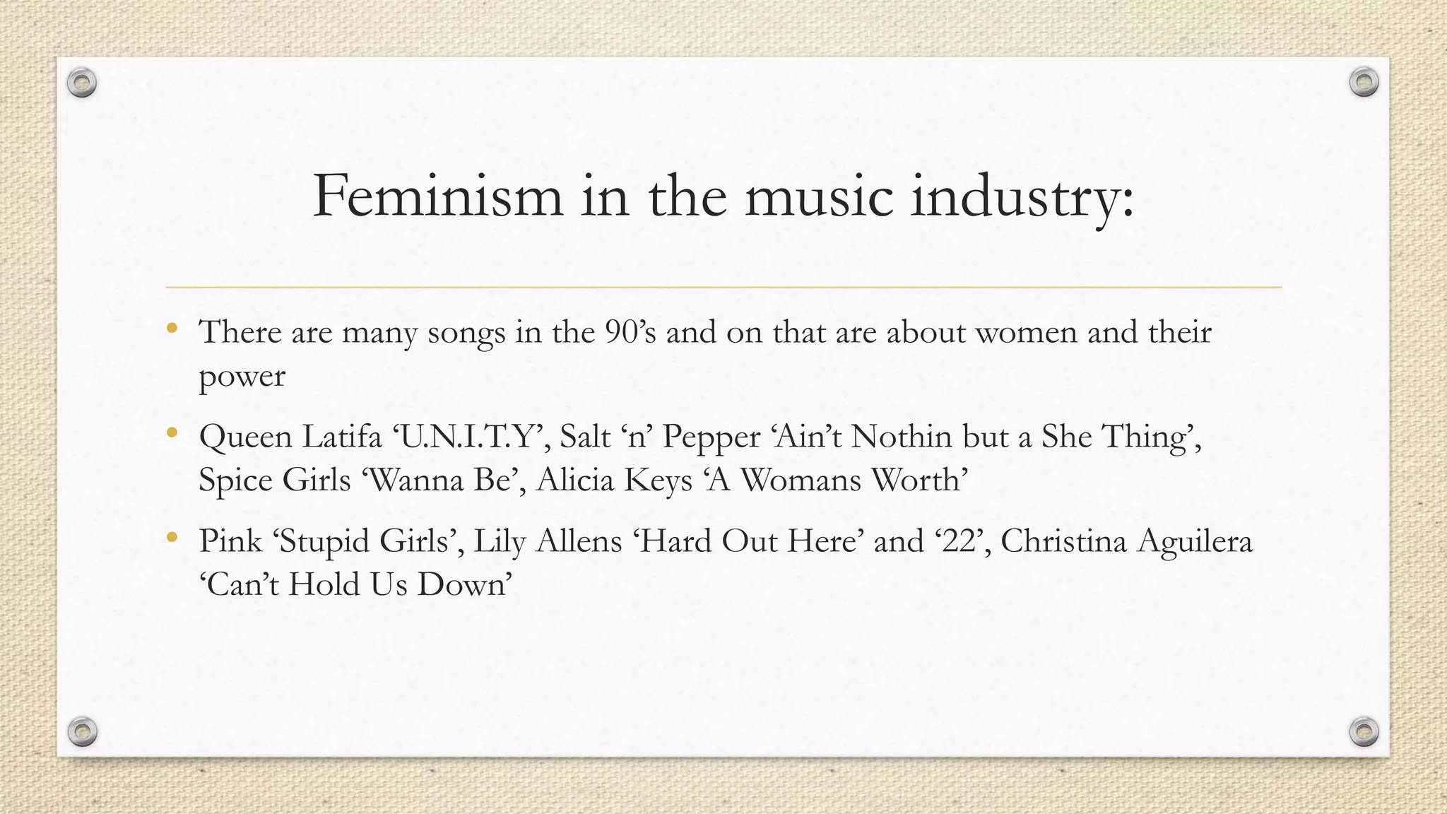 Feminism to post feminism | PPT
