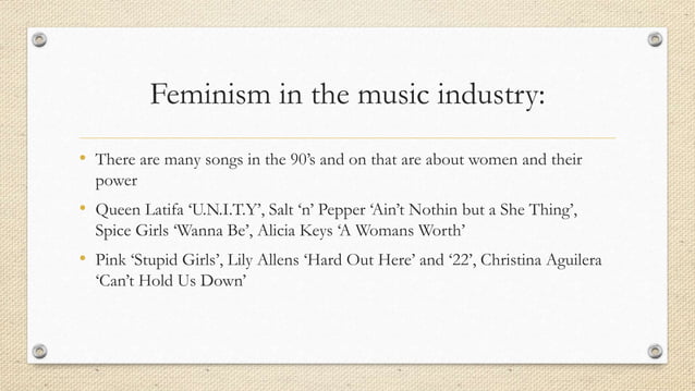 Feminism to post feminism | PPT