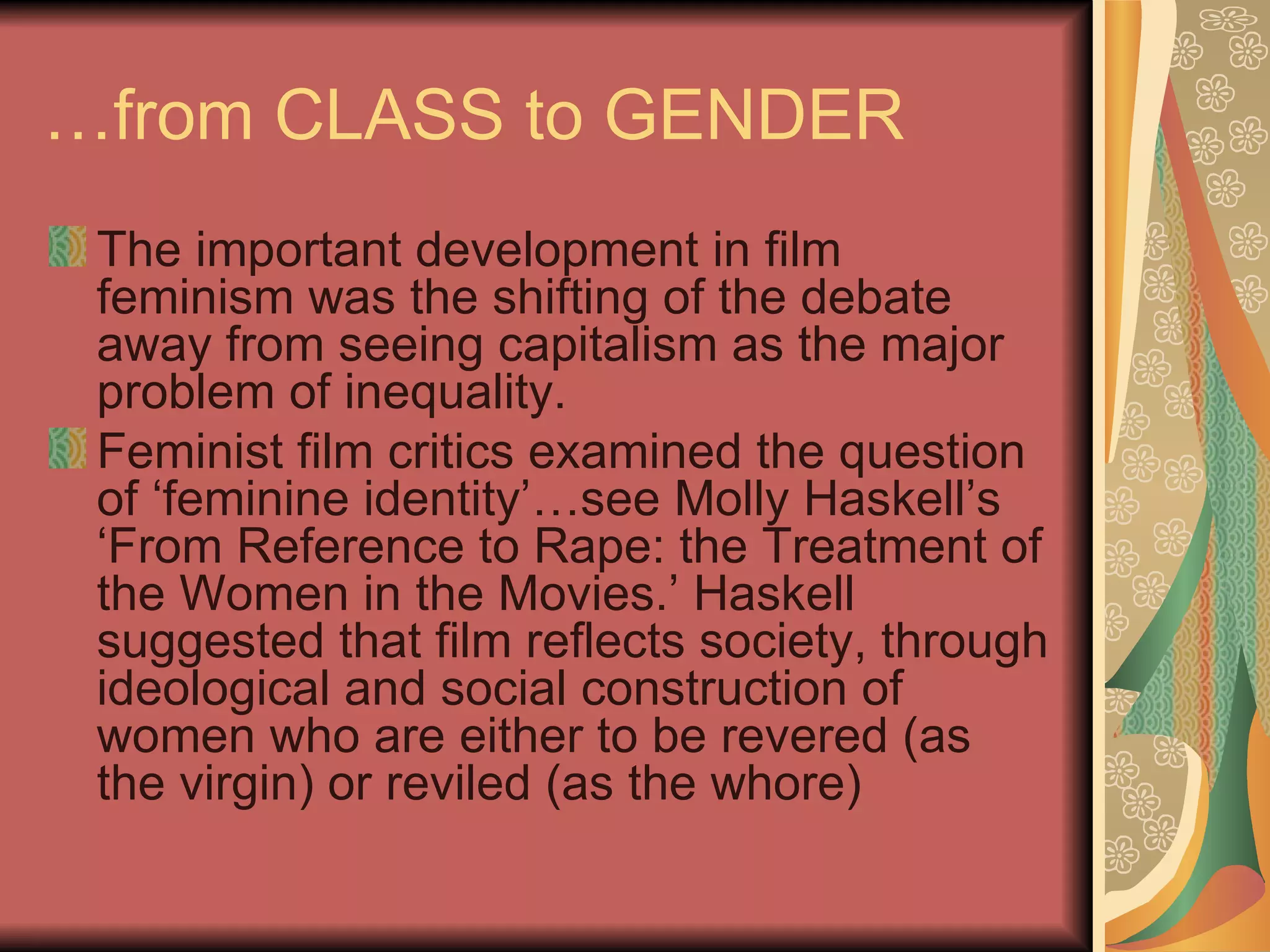 Feminist Film Theory | PPT