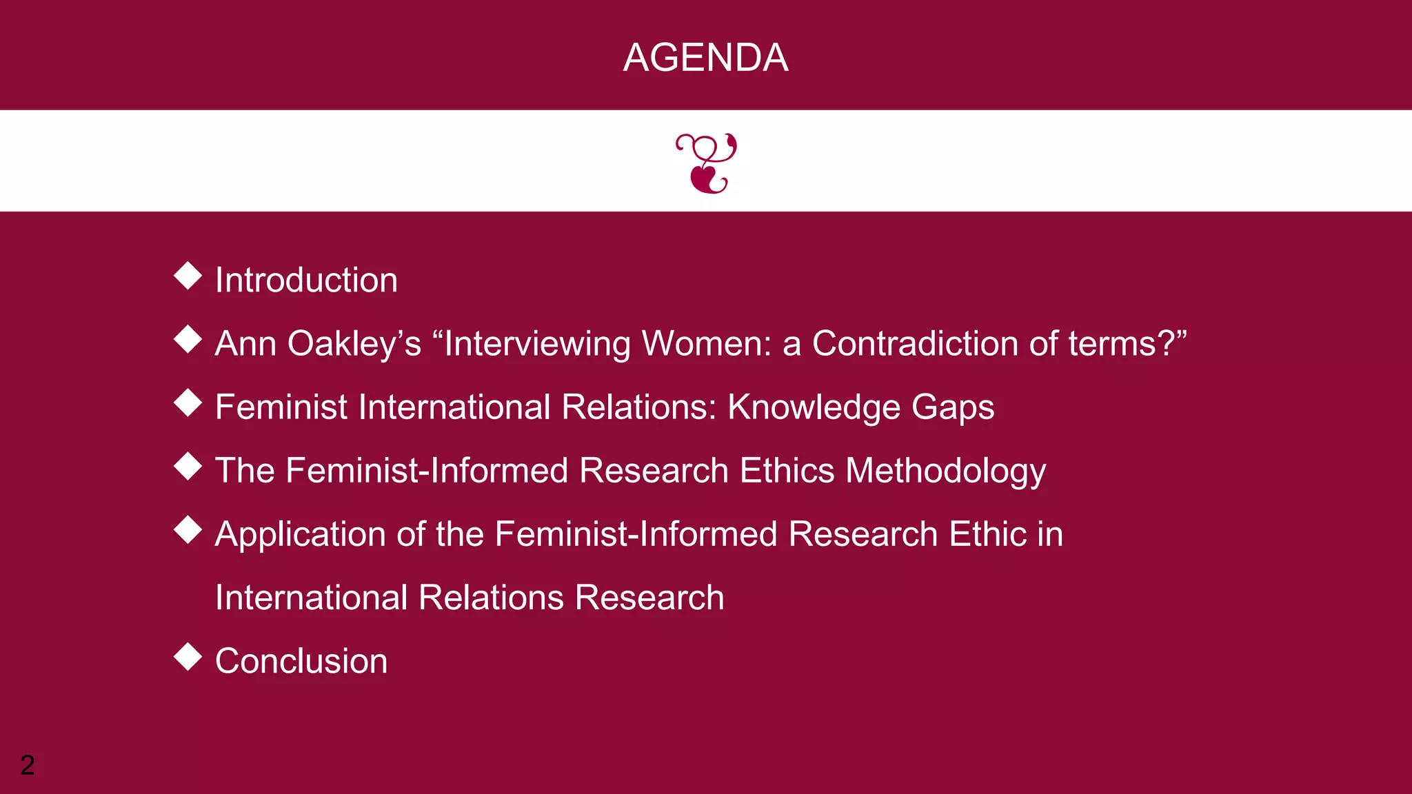 Feminist informed research ethics methodology in international ...