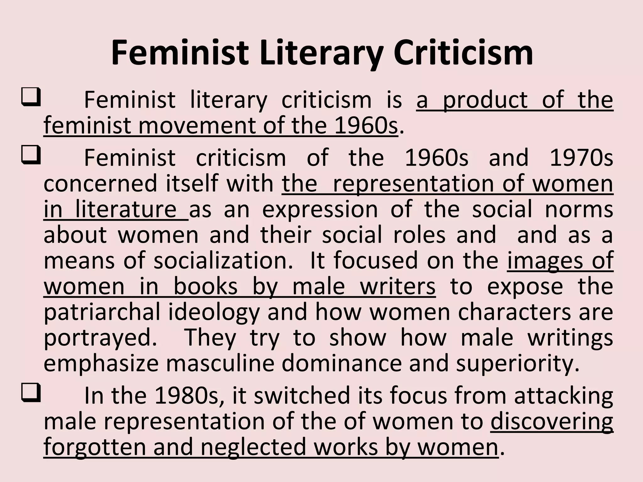 Feminist criticism | PPT