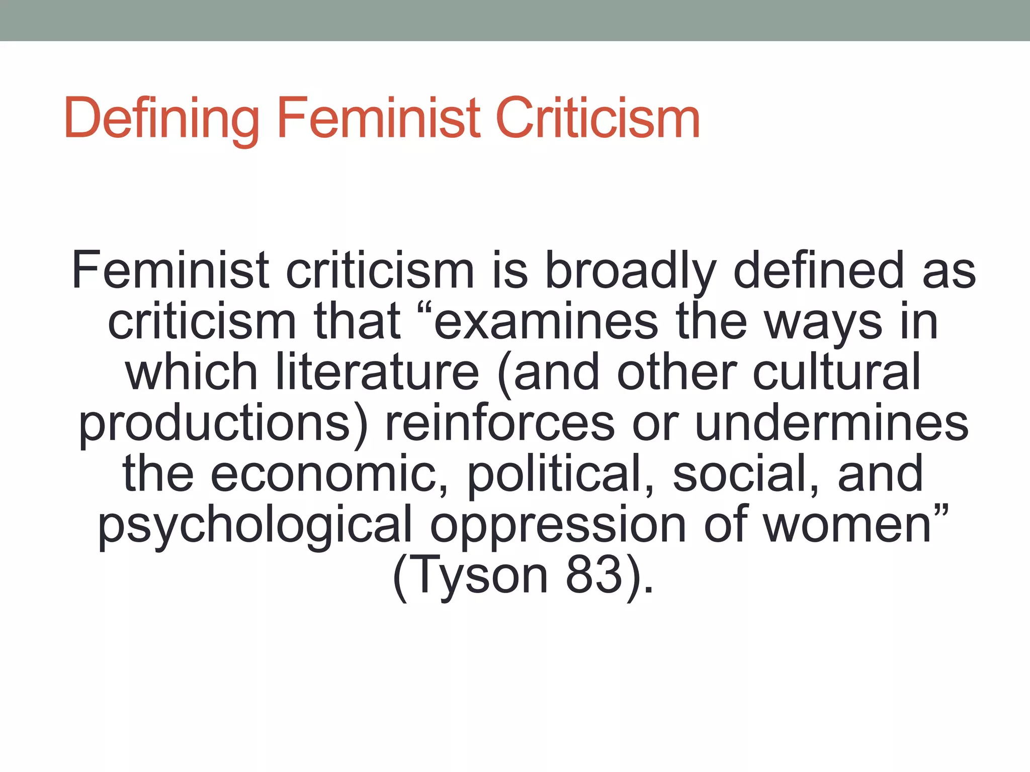 Brief Introduction to Feminism | PPT