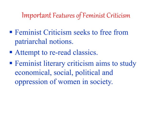 GFGC CHIKKABASUR ( Feminist criticism ) | PPTX