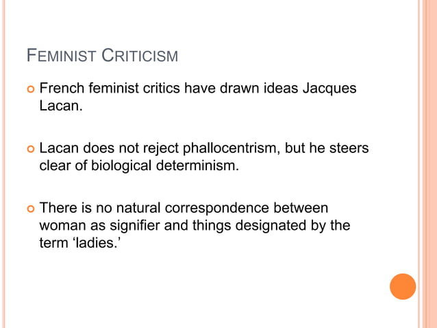 Feminist criticism | PPT