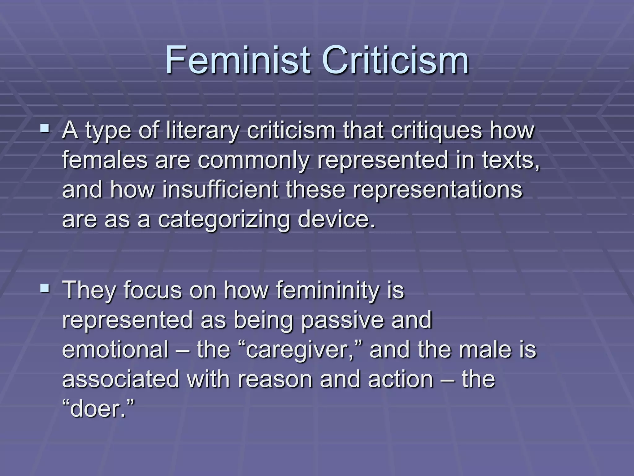 Feminist_Criticism.ppt | Books and Literature