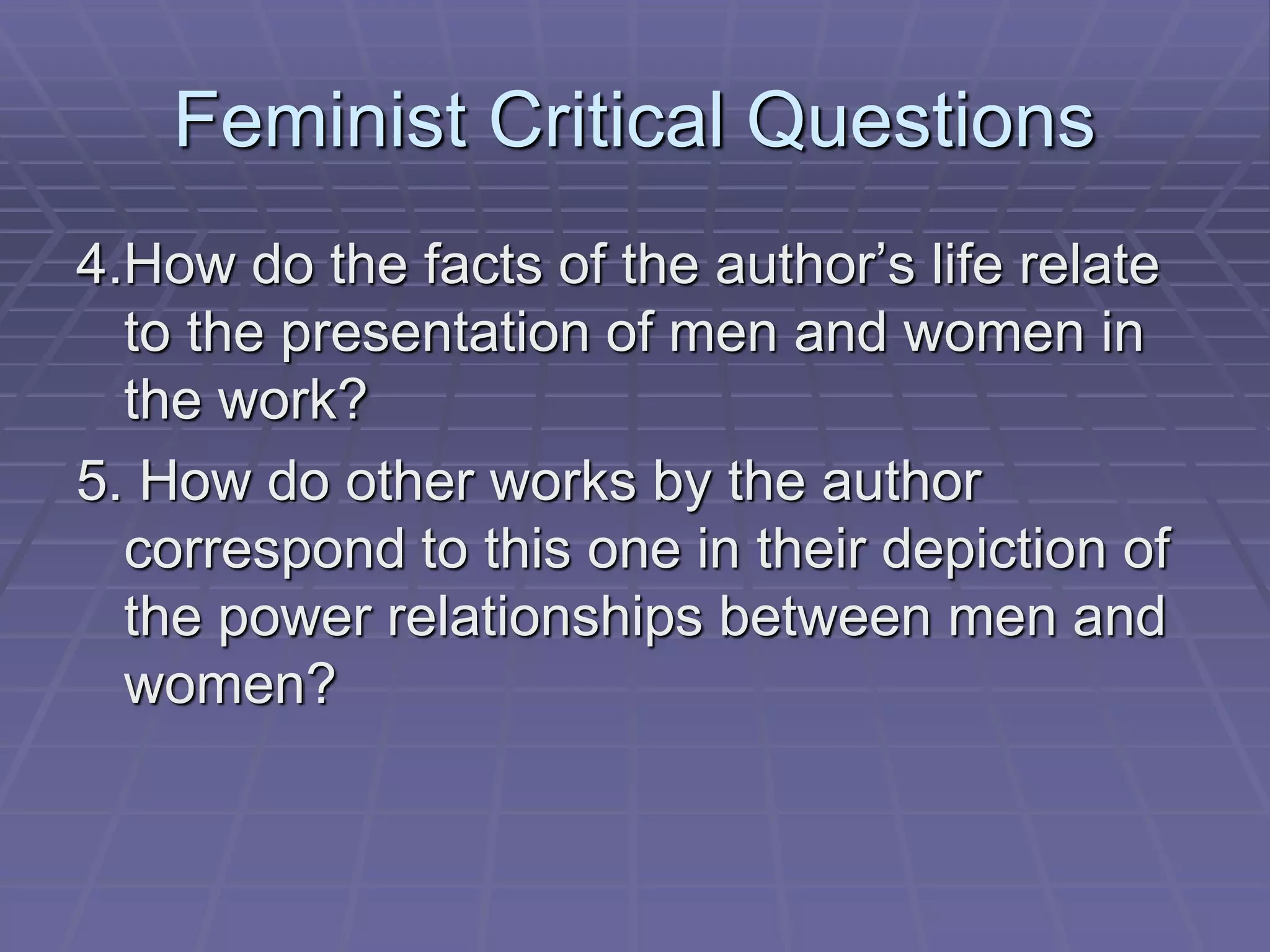 Feminist_Criticism.ppt | Books and Literature