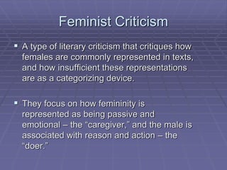 Feminist_Criticism.ppt | Books and Literature