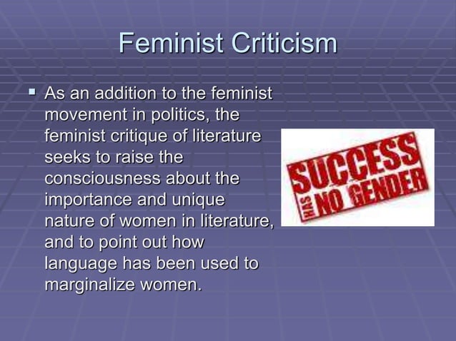 Feminist_Criticism.ppt | Books and Literature
