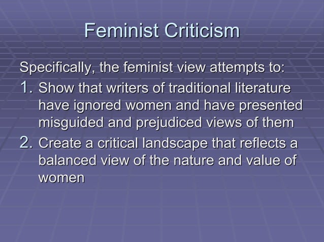 Feminist_Criticism.ppt | Books and Literature