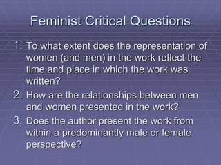Feminist_Criticism.ppt | Books and Literature