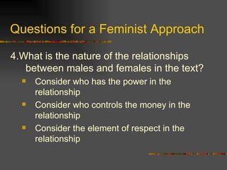 Feminist criticism 2012 | PPT