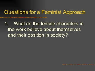 Feminist criticism 2012 | PPT