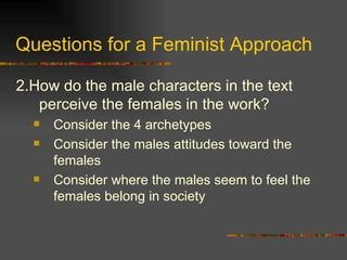 Feminist criticism 2012 | PPT