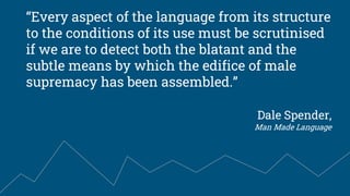 Feminist criticism and language | PPT