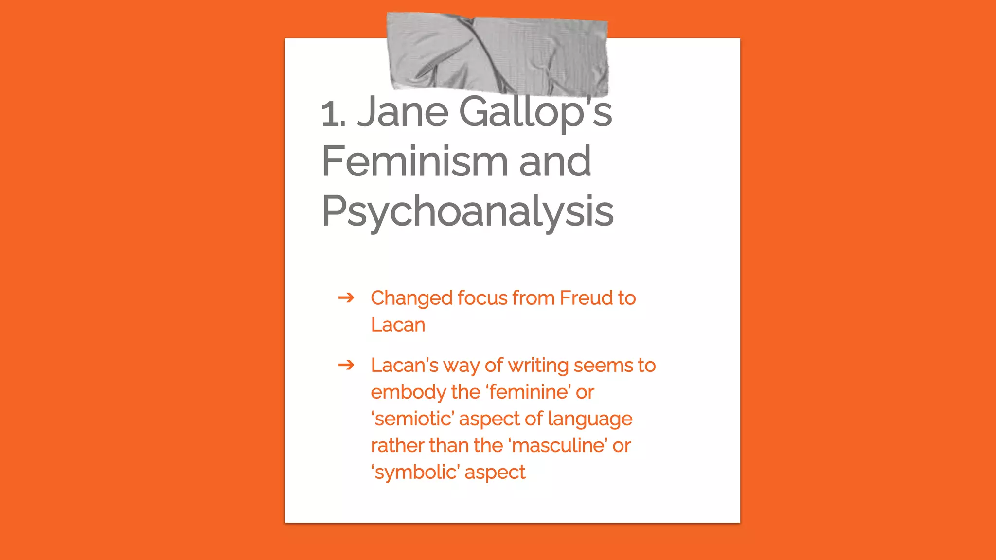 Feminist criticism and psychoanalysis | PPTX