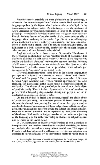 Feminist Criticism Mother Tongue | PDF