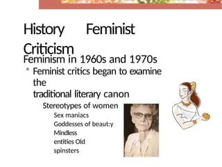 feminist criticism PPT in English literature | PPTX