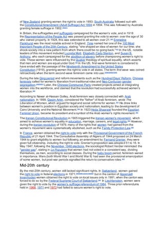 Feminist movement in the world | DOCX