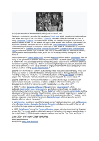 Feminist movement in the world | DOCX