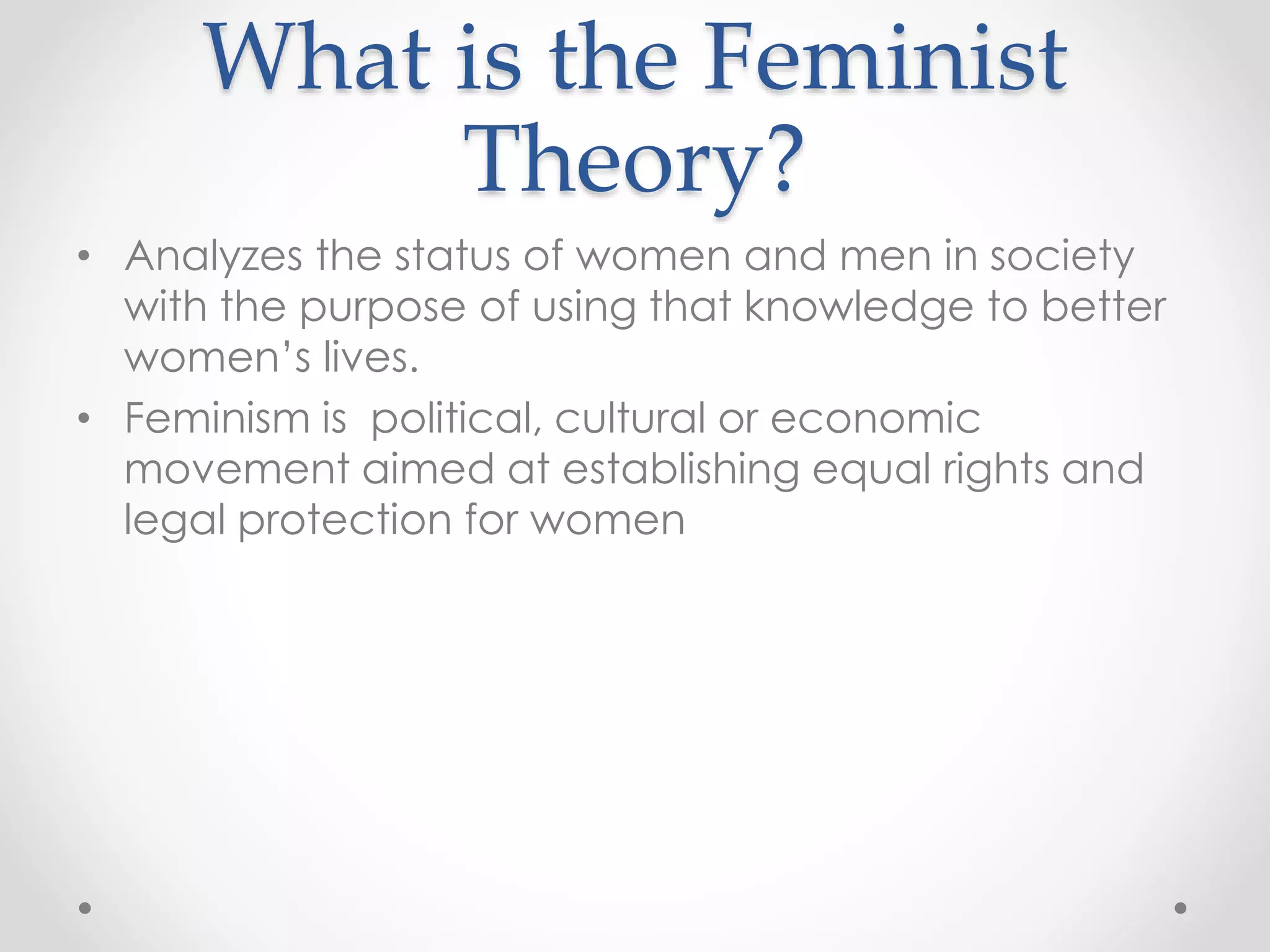 Feminist perspective | PPT