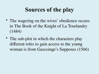 Feminist Perspectives in Taming of the Shrew and The Two Gentlemen of ...