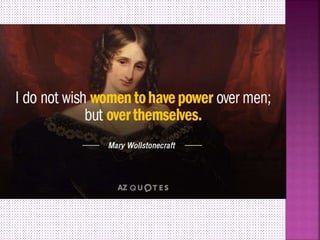 Feminist Pioneers. Mary Wollstonecraft is a feminist pionneer | PPT