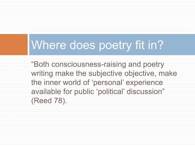 Feminist poetry | PPT