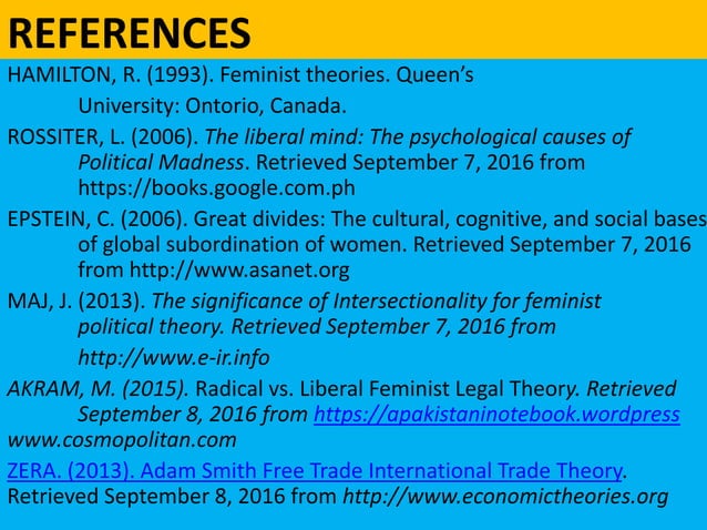 Feminist Theories. | PPTX