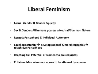 Feminist Theory lectures and all the theorist | PPTX
