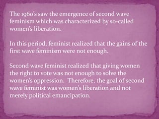 Feminist theory | PPTX