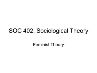feminist theory .ppt