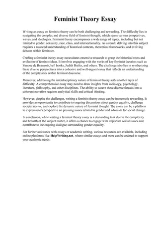 Feminist Theory Essay.pdf