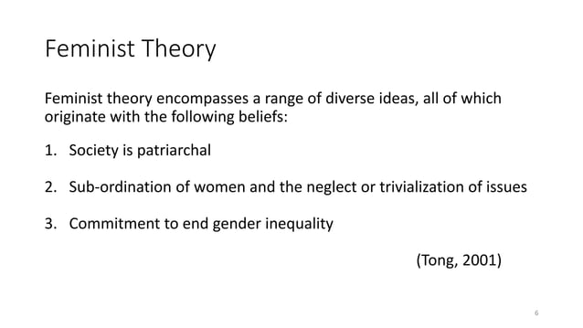 Feminist theory of family | PPTX