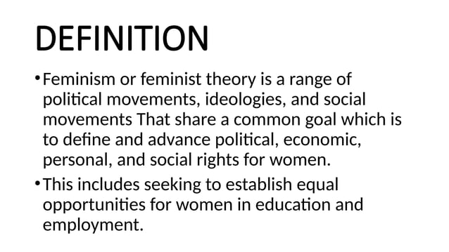 FEMINIST_THEORY_pptx.pptx powerpoint presentation | PPTX