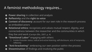 Contemporary Feminist Research from Theory to Practice: A Presentation ...